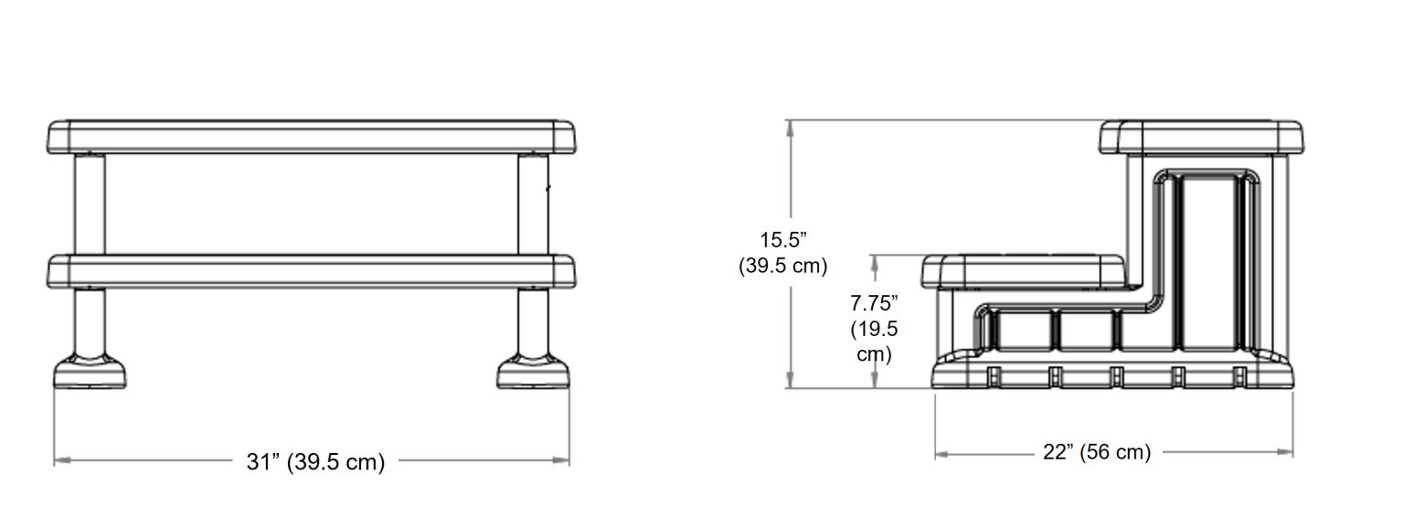 Spa Side Step - Cover Valet